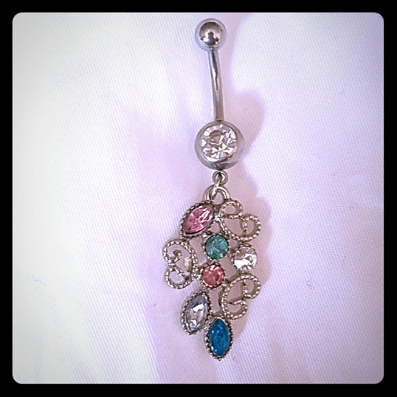 Jewelry | Crystal Belly Ring | Poshmark